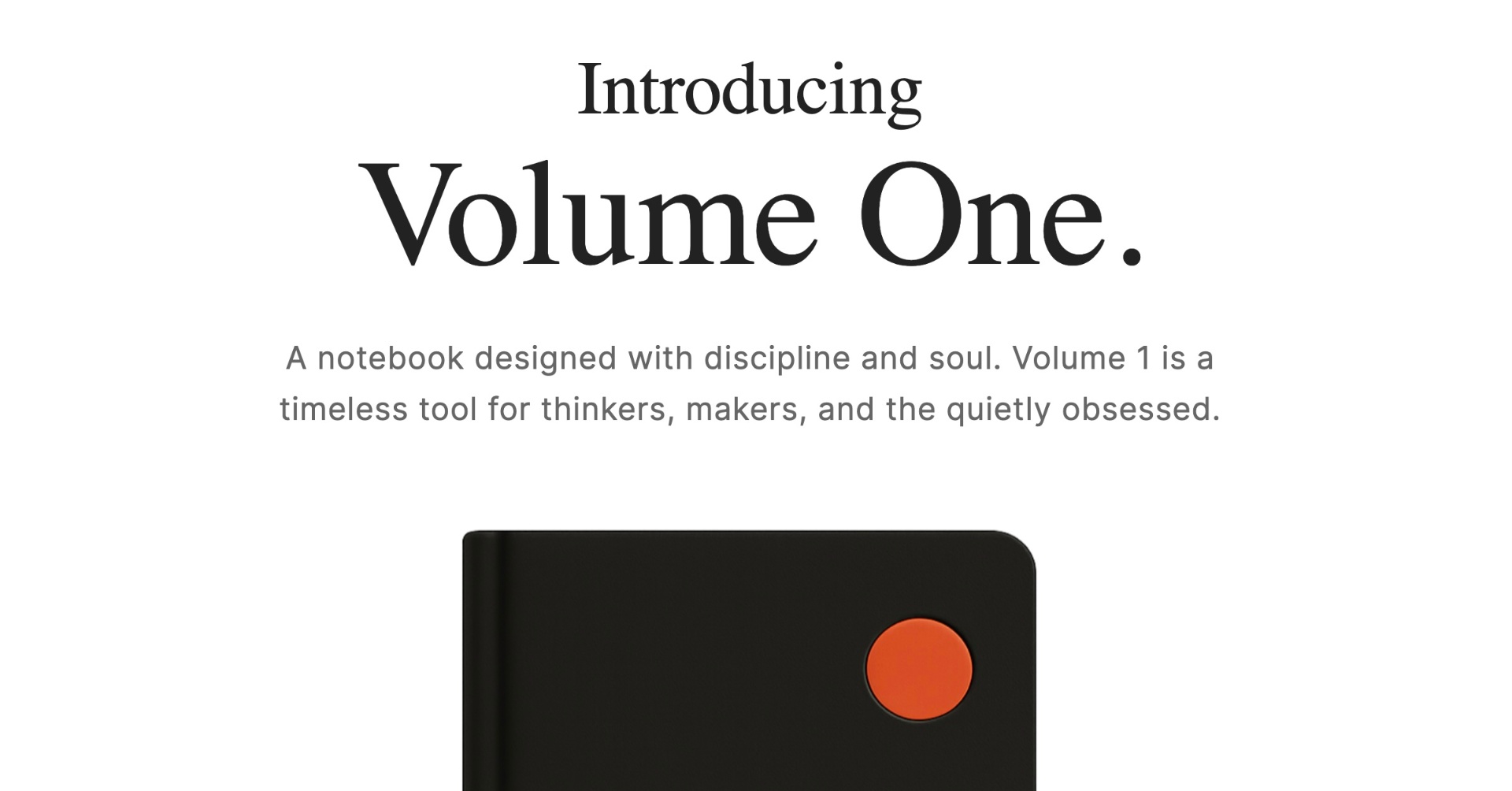 Introducing: Volume One
